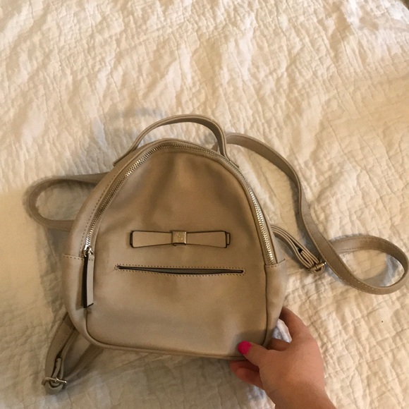 Nine West | Bags | Super Cute Small Light Grey Backpack Purse | Poshmark